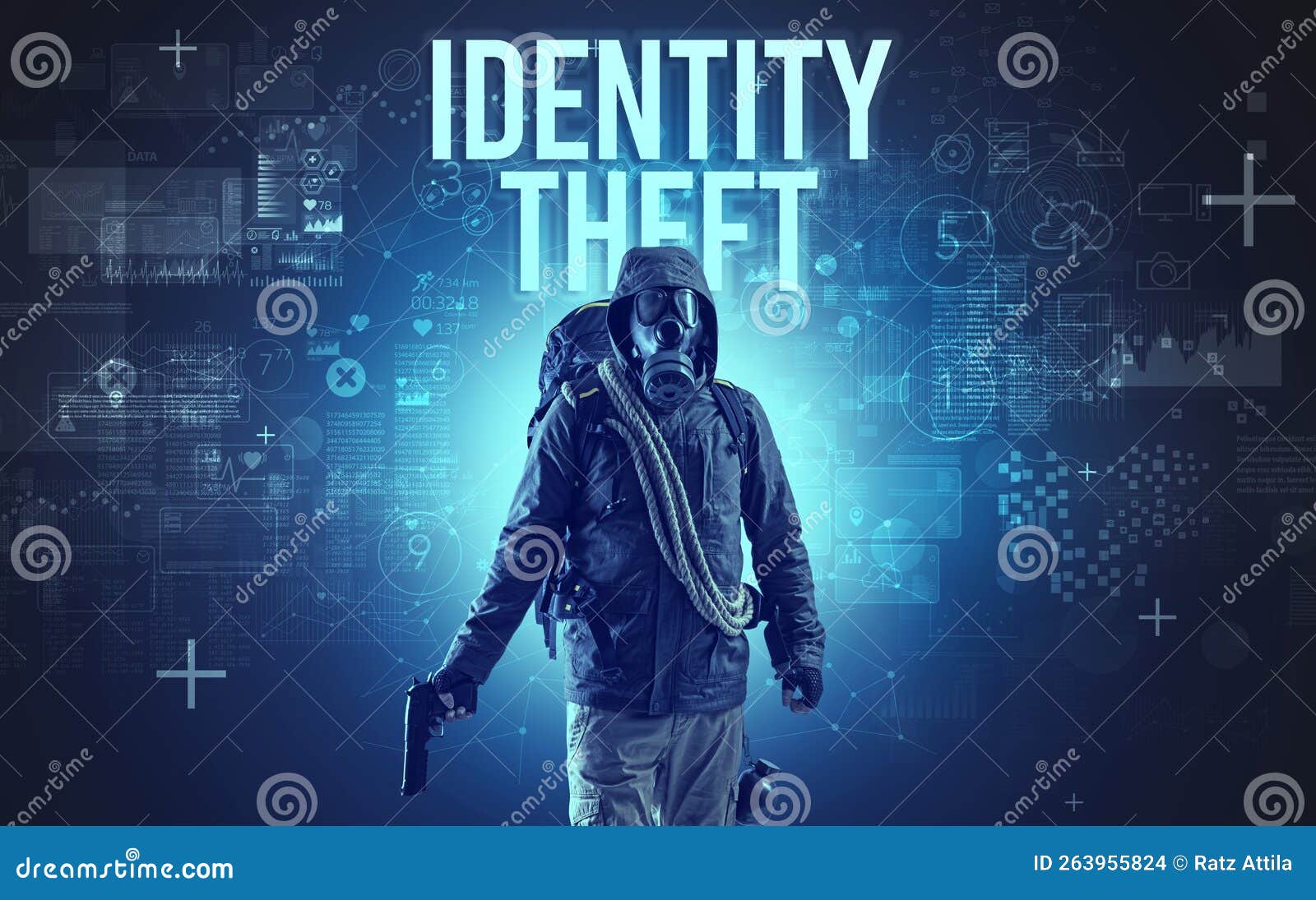 Faceless Man with Online Security Concept Stock Photo - Image of cyber ...