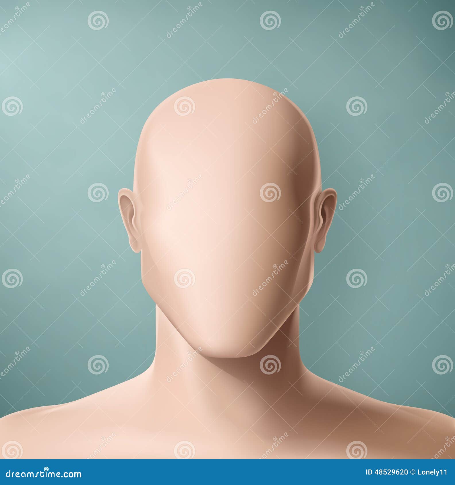 The Faceless stock vector. Illustration of fake, avatar - 48529620