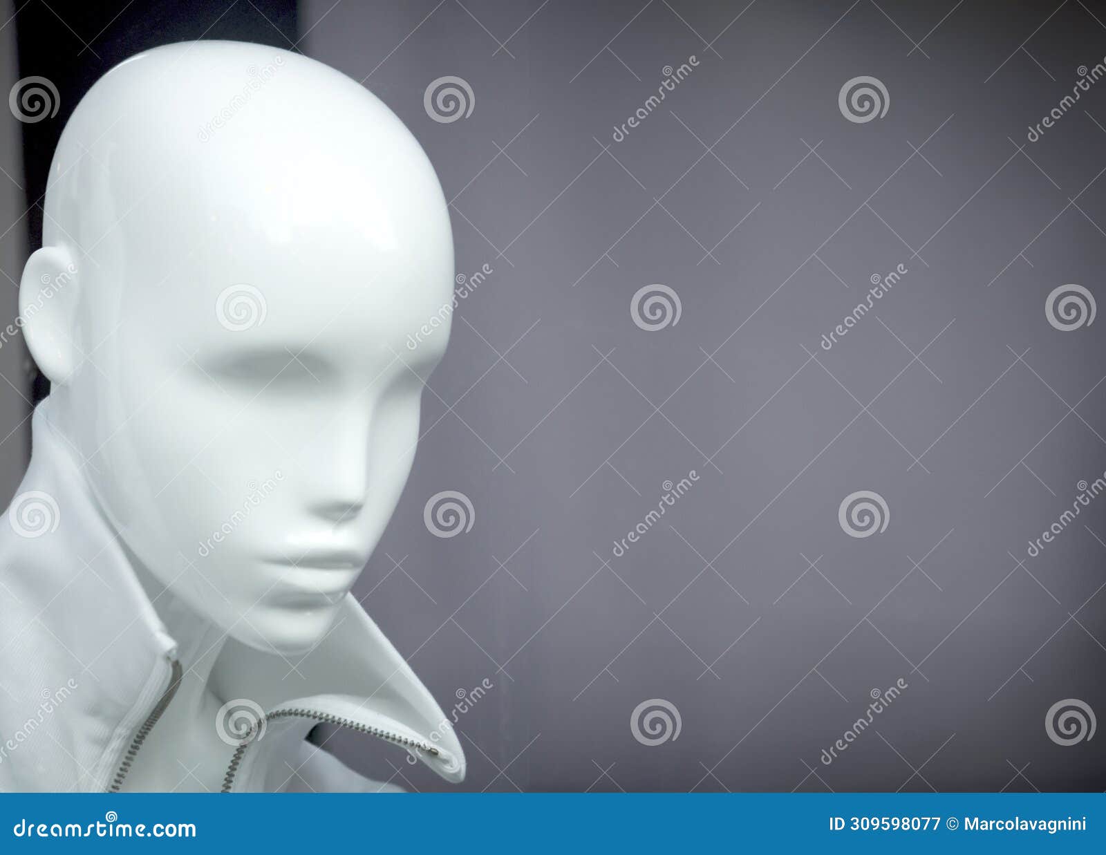 Faceless Mannequin with a Smooth Surface, Reflecting the Relationship ...