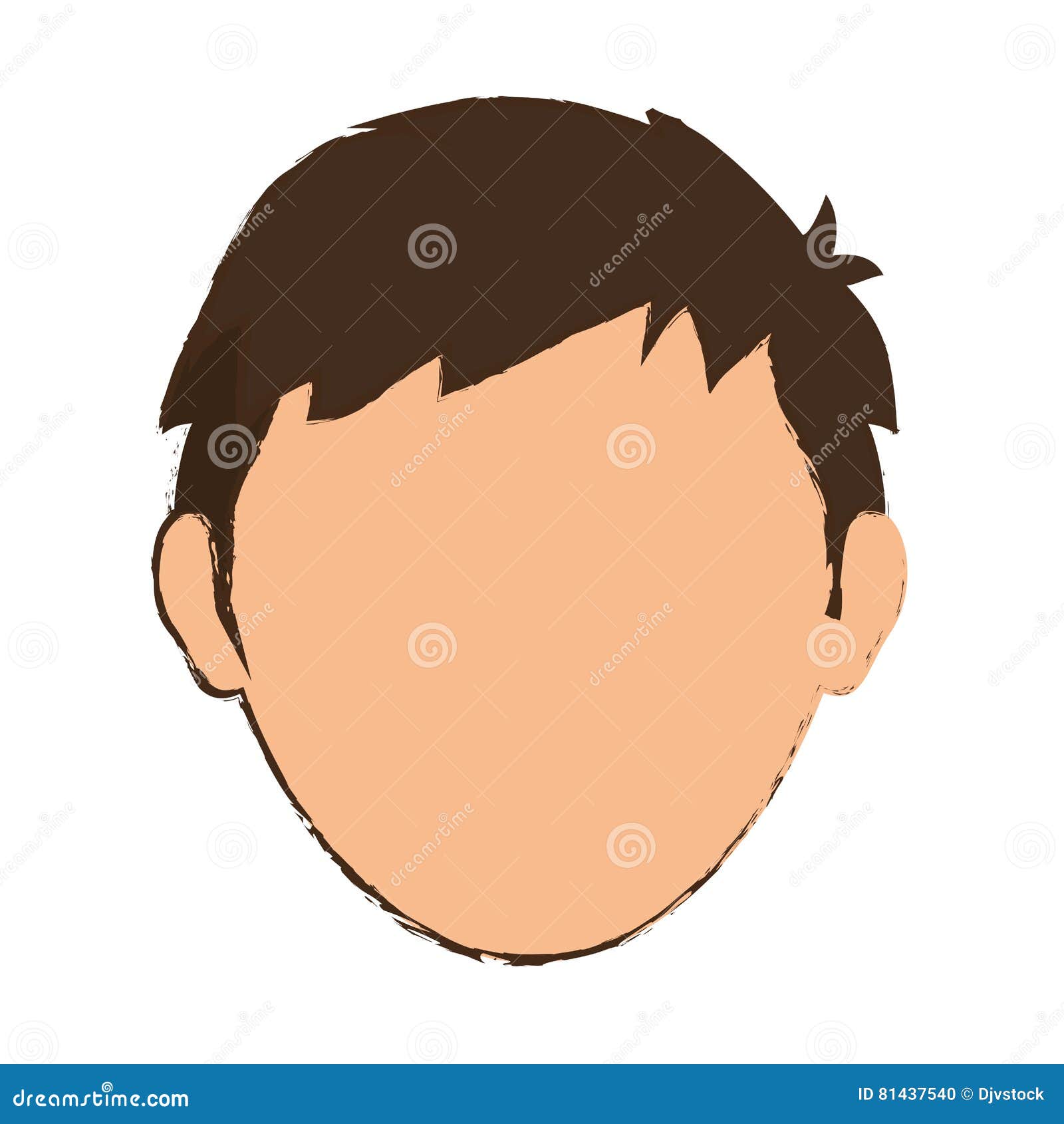 Faceless men cartoon stock vector. Illustration of eyes - 81437540