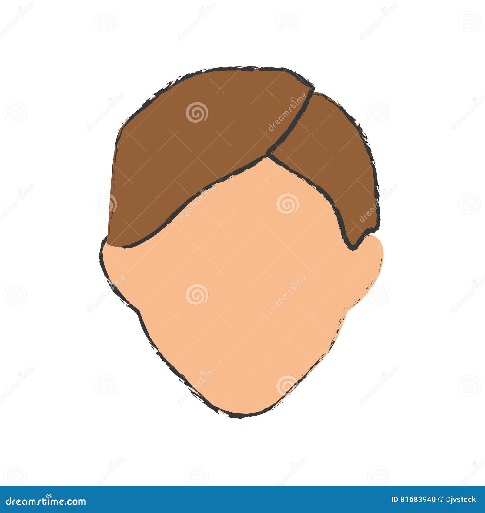 Faceless men cartoon stock vector. Illustration of human - 81683940