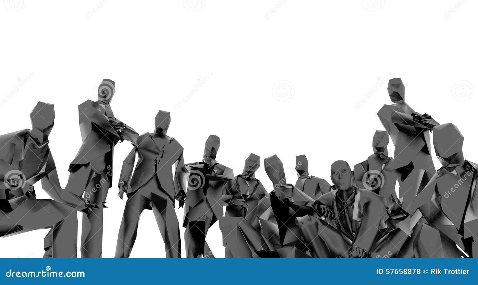 Faceless Crowd Royalty-Free Stock Photography | CartoonDealer.com ...