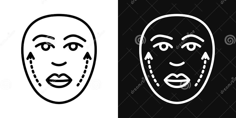 Facelift icon stock vector. Illustration of symbol, double - 330451030
