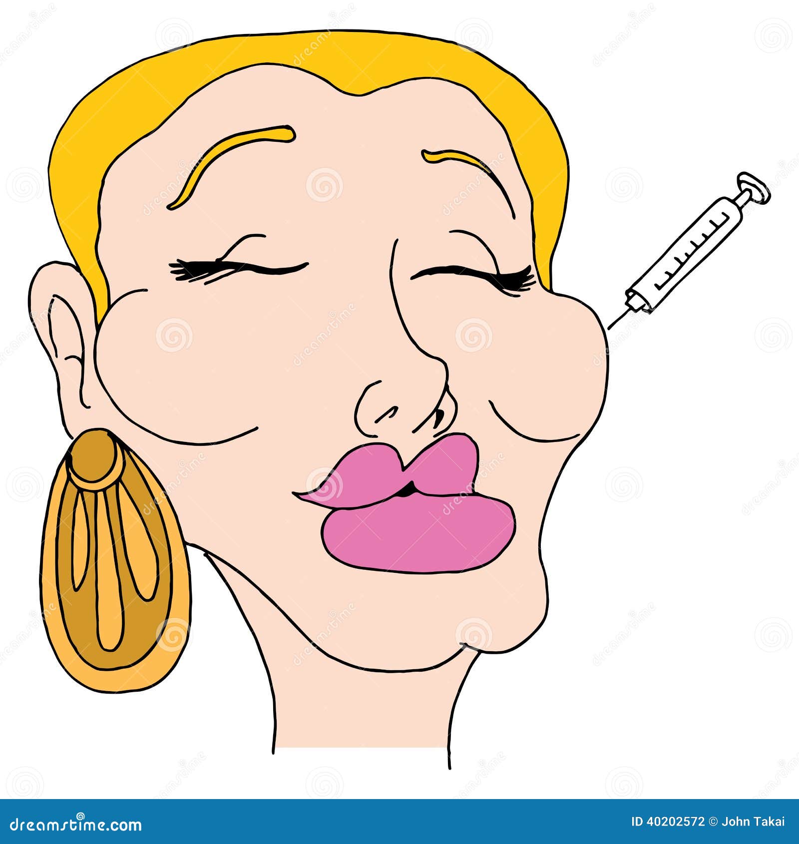 Facelift Woman stock vector. Illustration of implant - 40202572