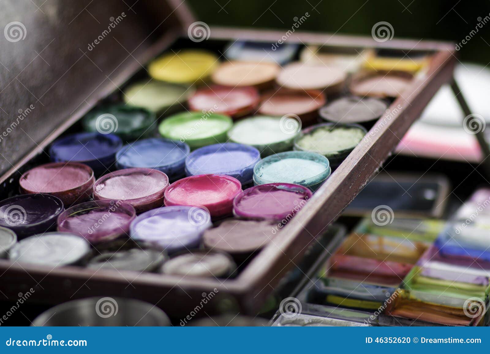 Facepaint pallette stock photo. Image of paint, party - 46352620