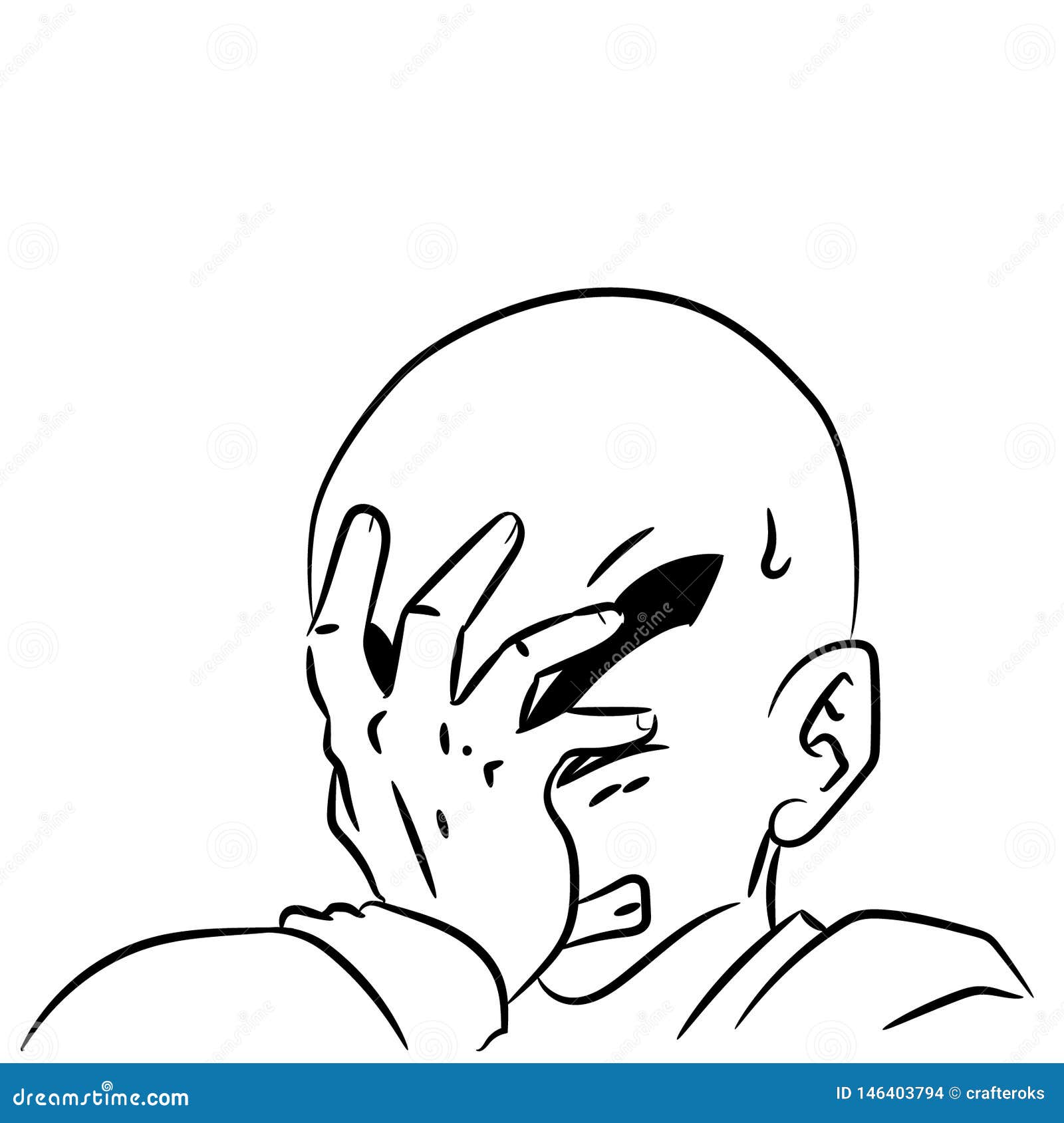 Facepalm Fail Vector Illustration By Crafteroks | CartoonDealer.com ...