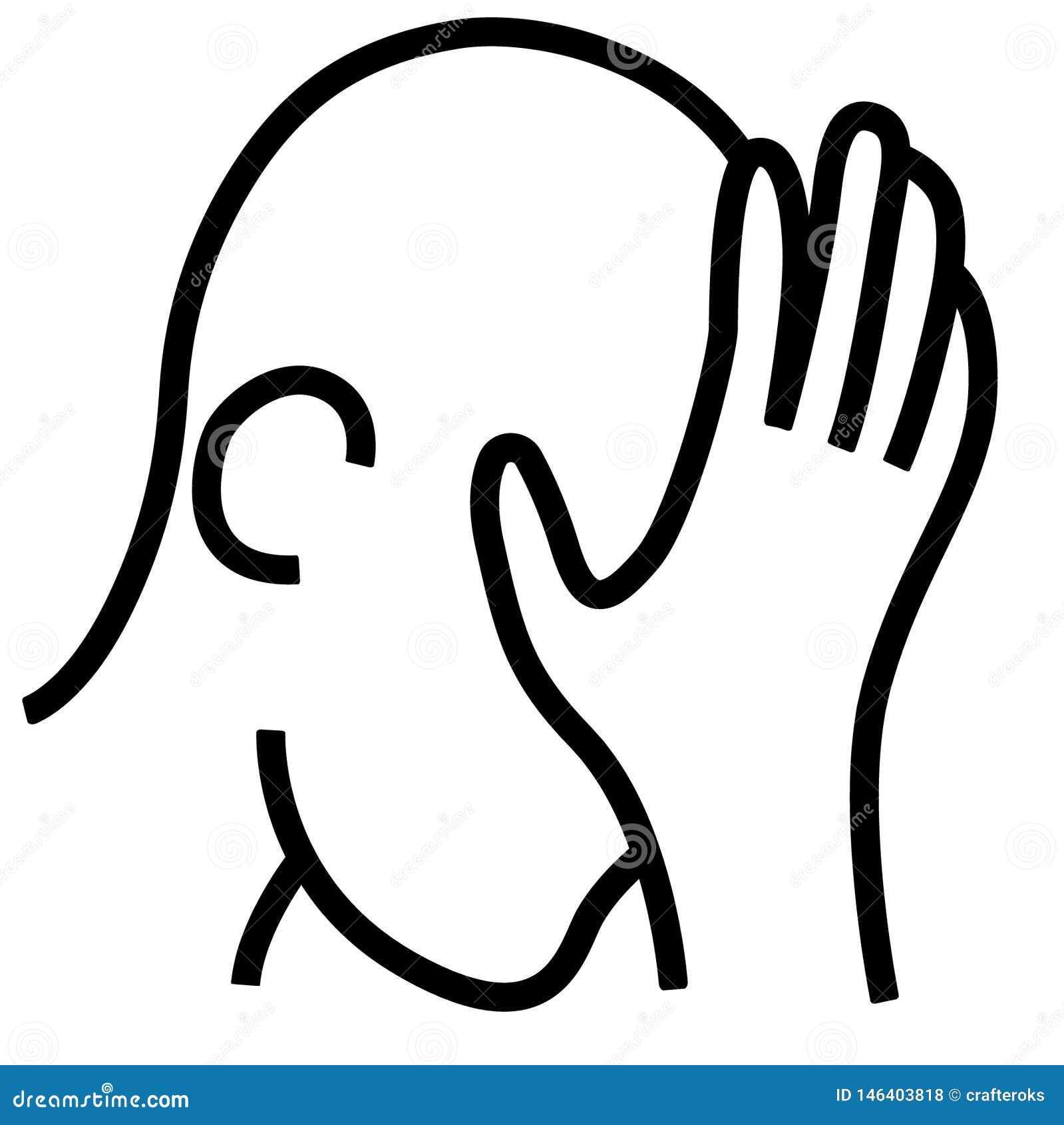 Facepalm Fail Vector Illustration by Crafteroks Stock Vector ...