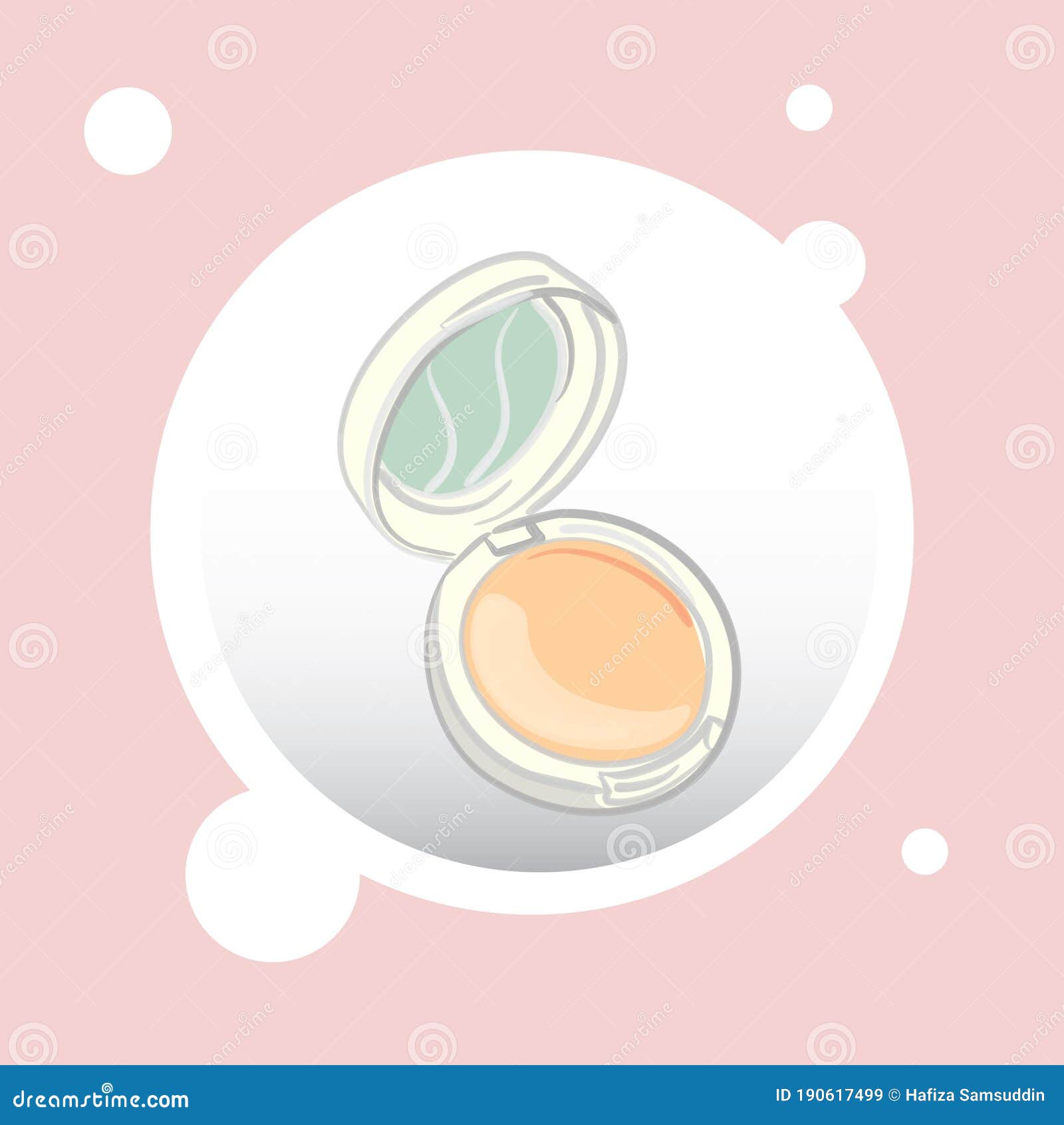 Facepowder. Vector Illustration Decorative Design Stock Vector ...