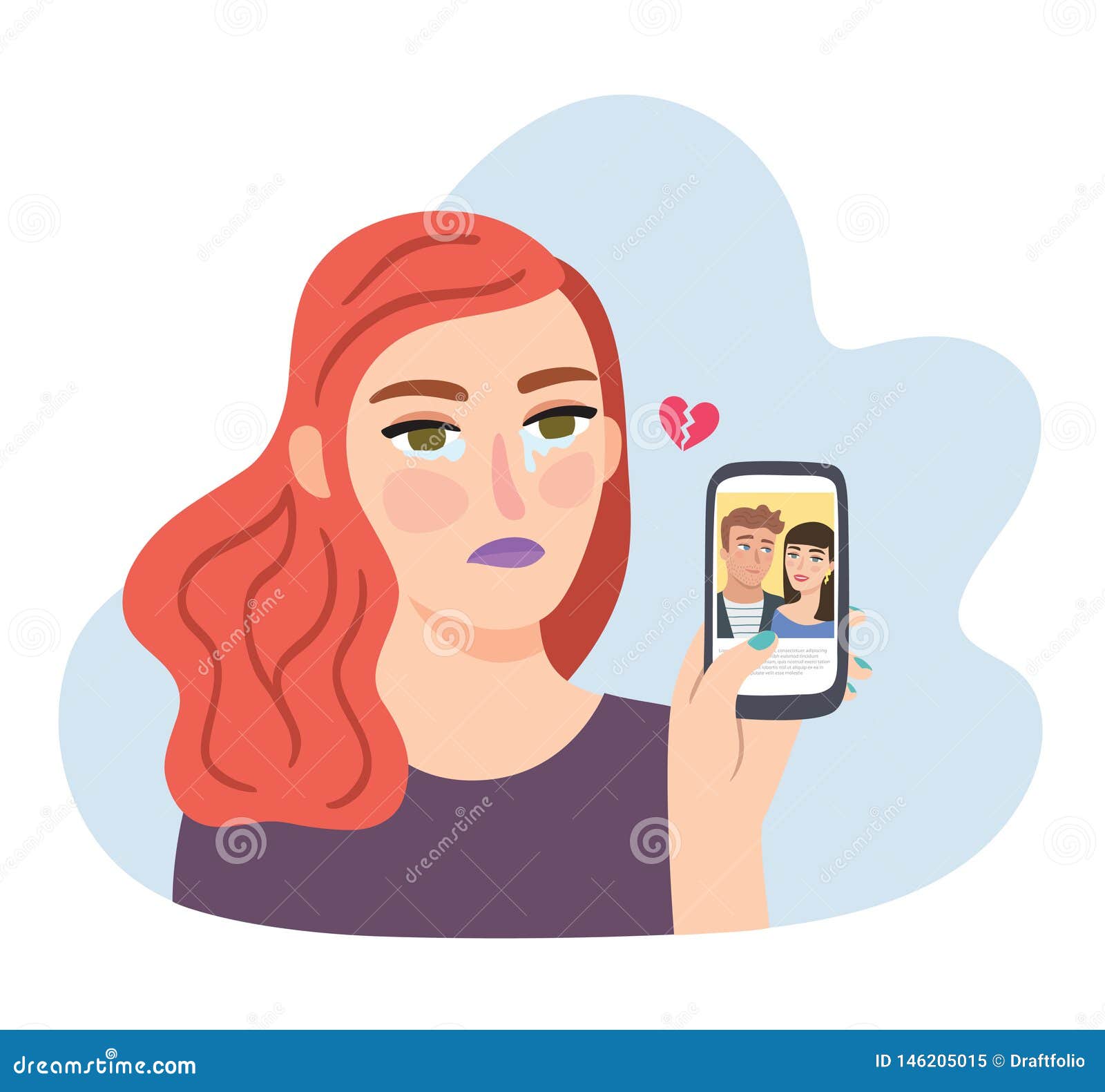 Jealous Heart Cartoon Vector | CartoonDealer.com #7944441