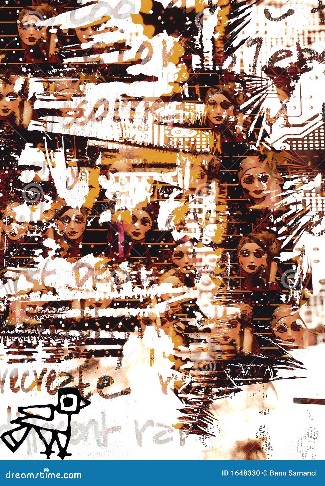 Digital Chaos Collage Stock Illustrations – 493 Digital Chaos Collage ...