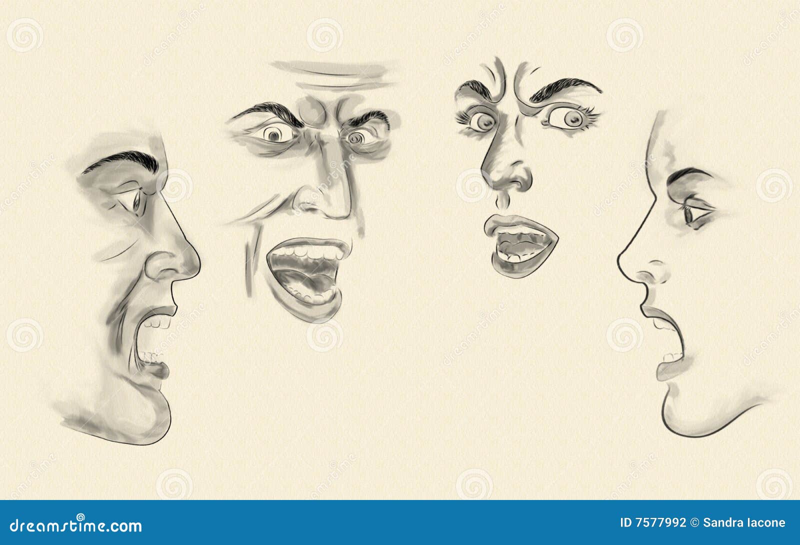 Illustrated Faces Vector Illustration | CartoonDealer.com #11478200