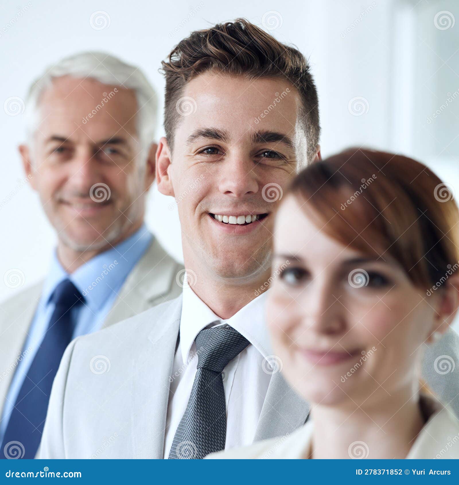 The Faces of Corporate Success. Portrait of a Group of Confident ...