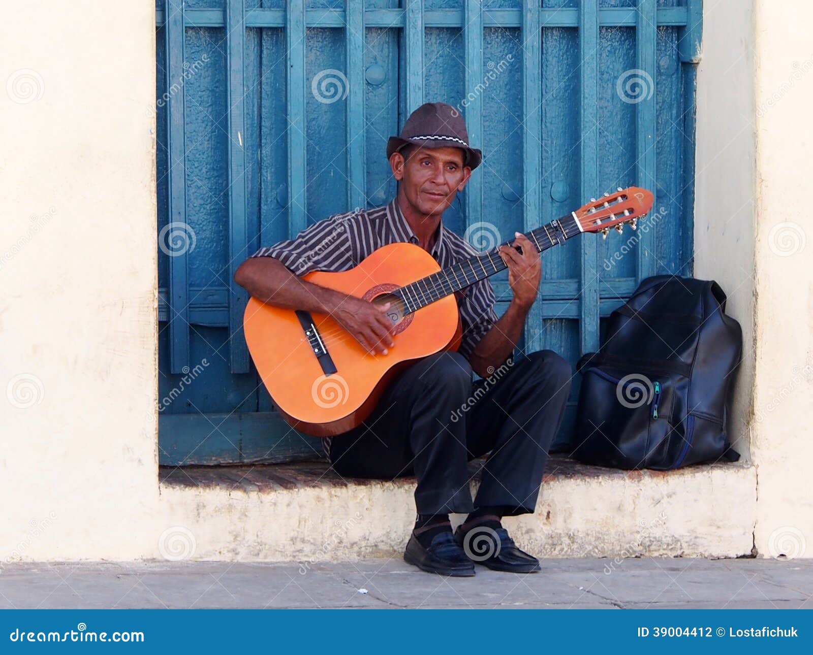 Faces of Cuba Man Playing in Trinidad Editorial Photography - Image of ...