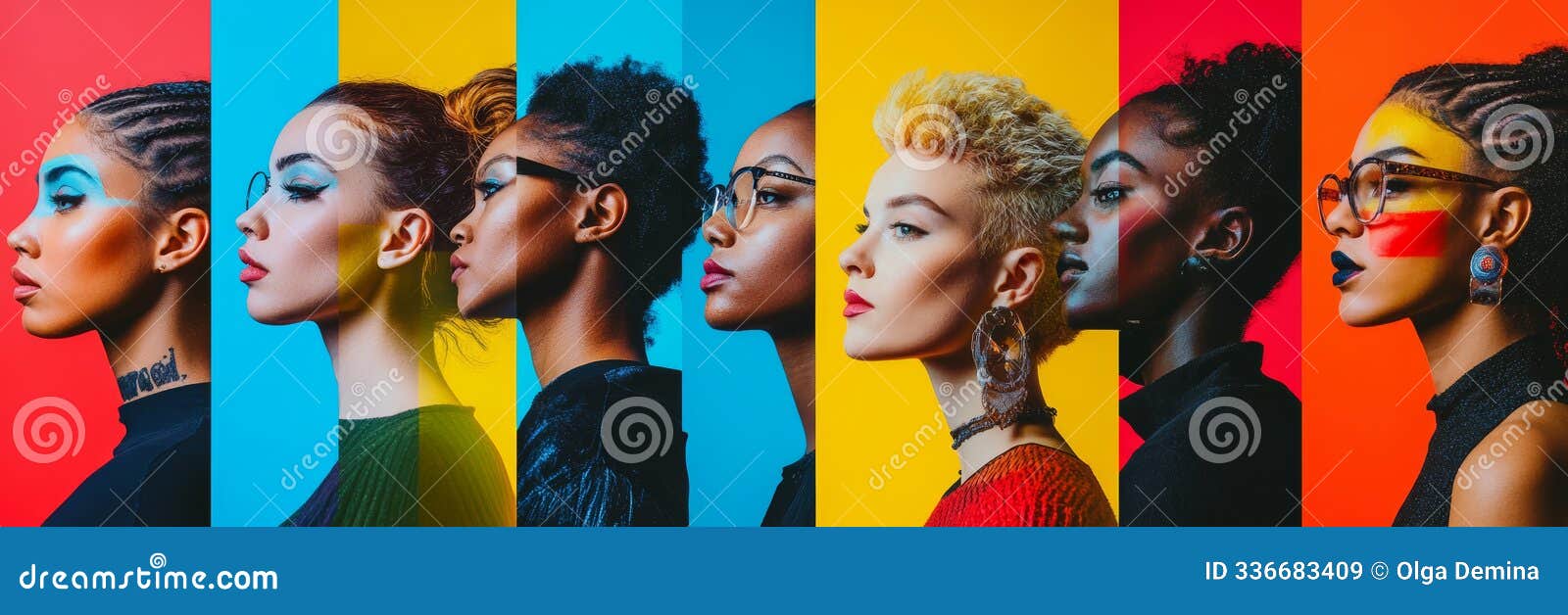 Faces of Diversity Covered in Colorful Paper, Symbolizing the Complex ...