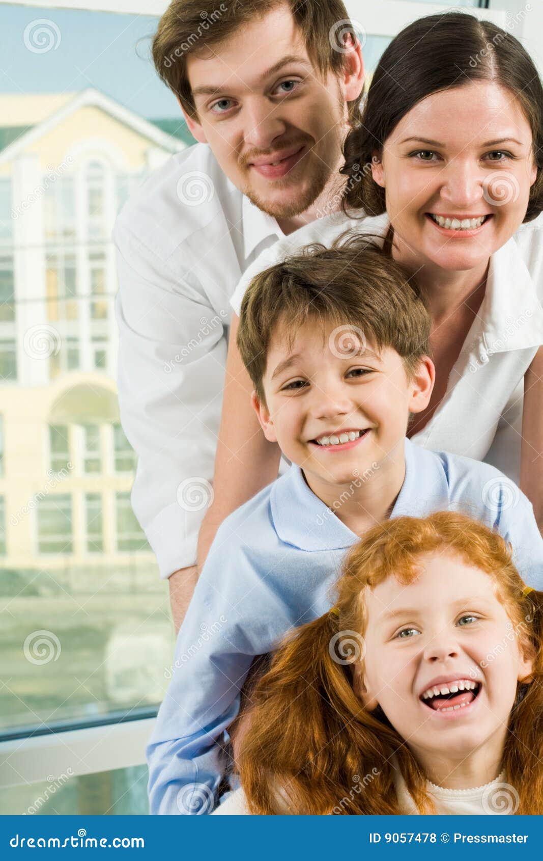 Faces of family stock photo. Image of happy, handsome - 9057478