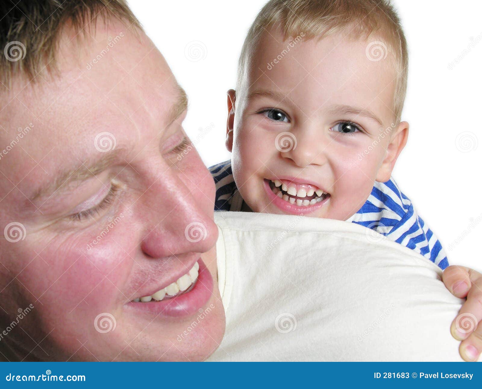 Faces Of A Father With A Daughter And A Son, Made With Silhouettes ...