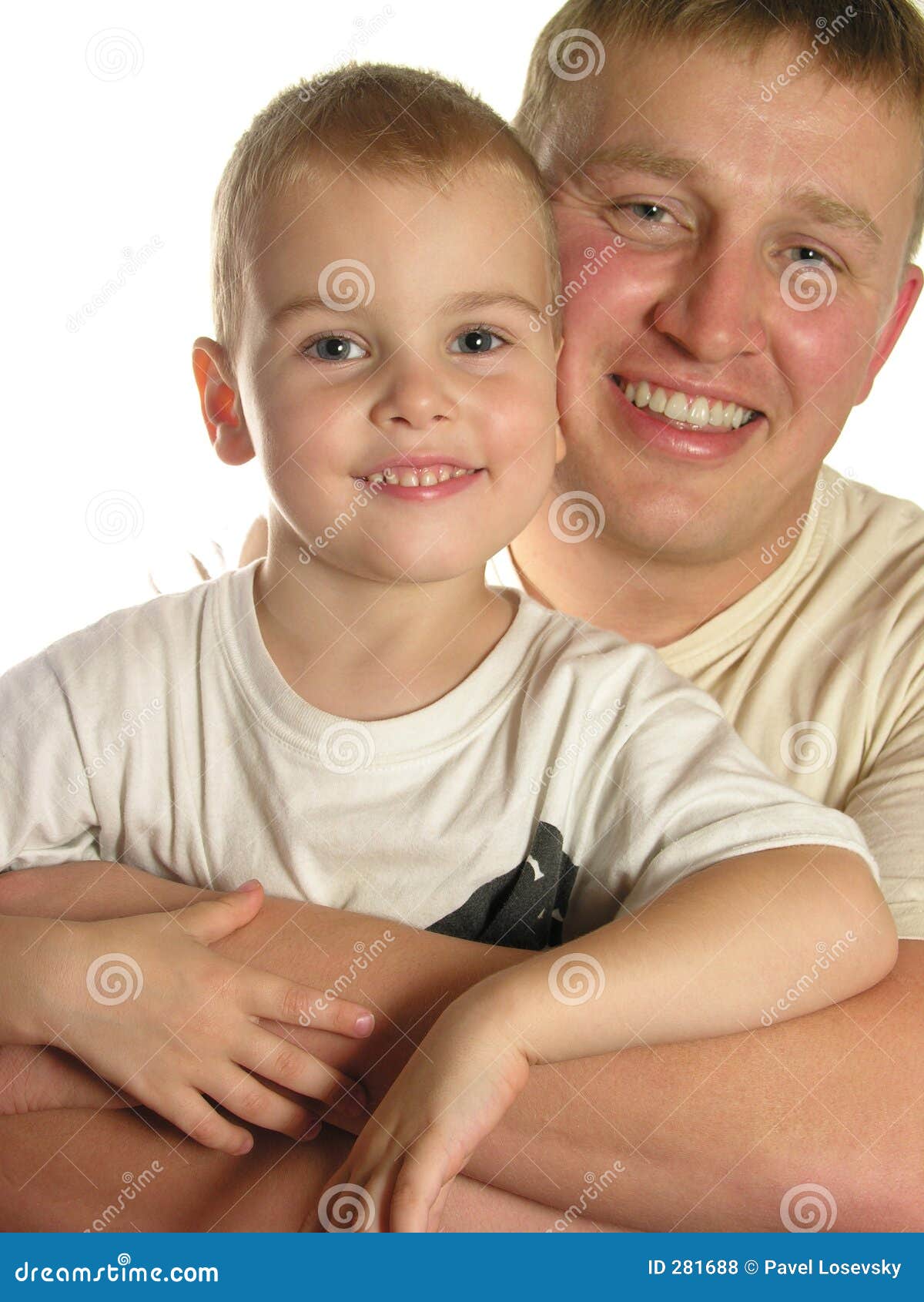 Faces Father with Son Isolated Stock Photo - Image of fatherhood ...