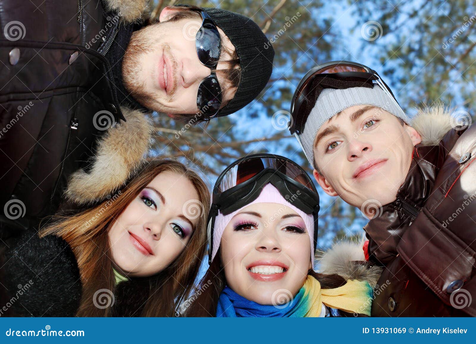 Faces of friends stock image. Image of people, clothes - 13931069