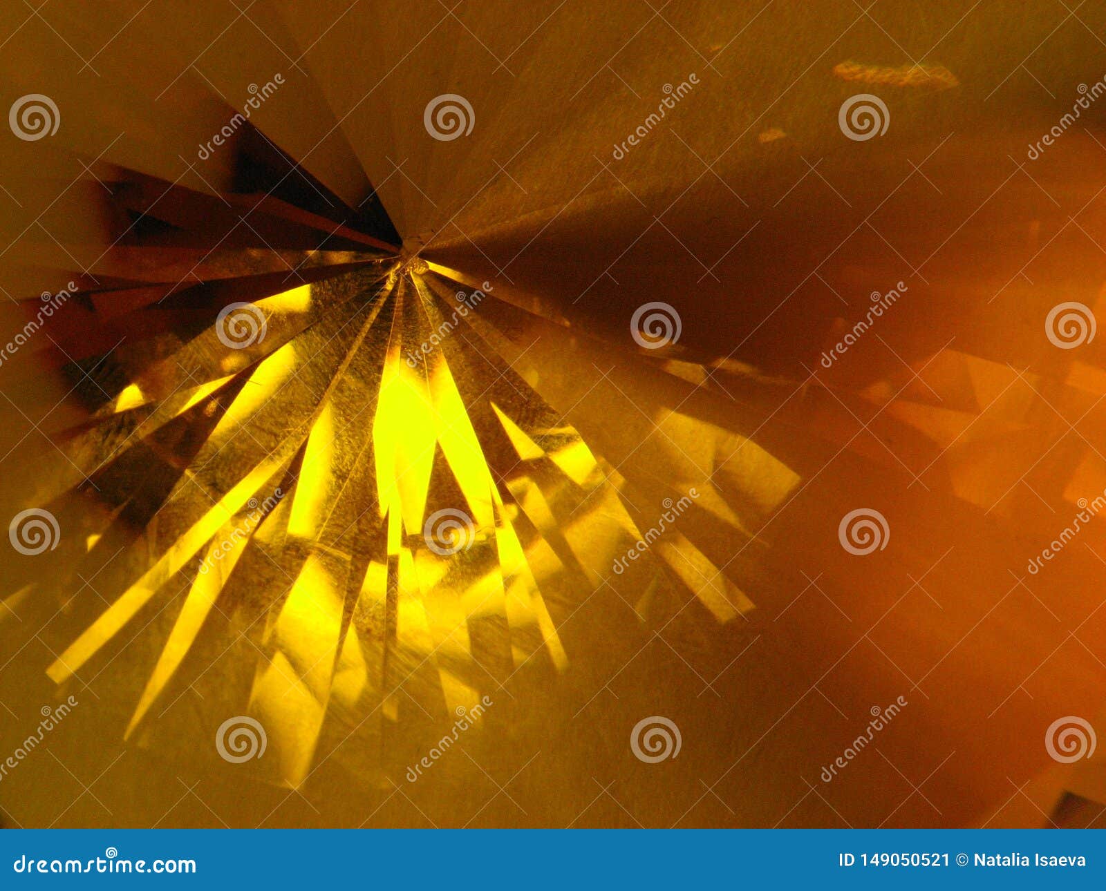 Facets of Light Gold Crystal Stock Image - Image of shine, graphic ...