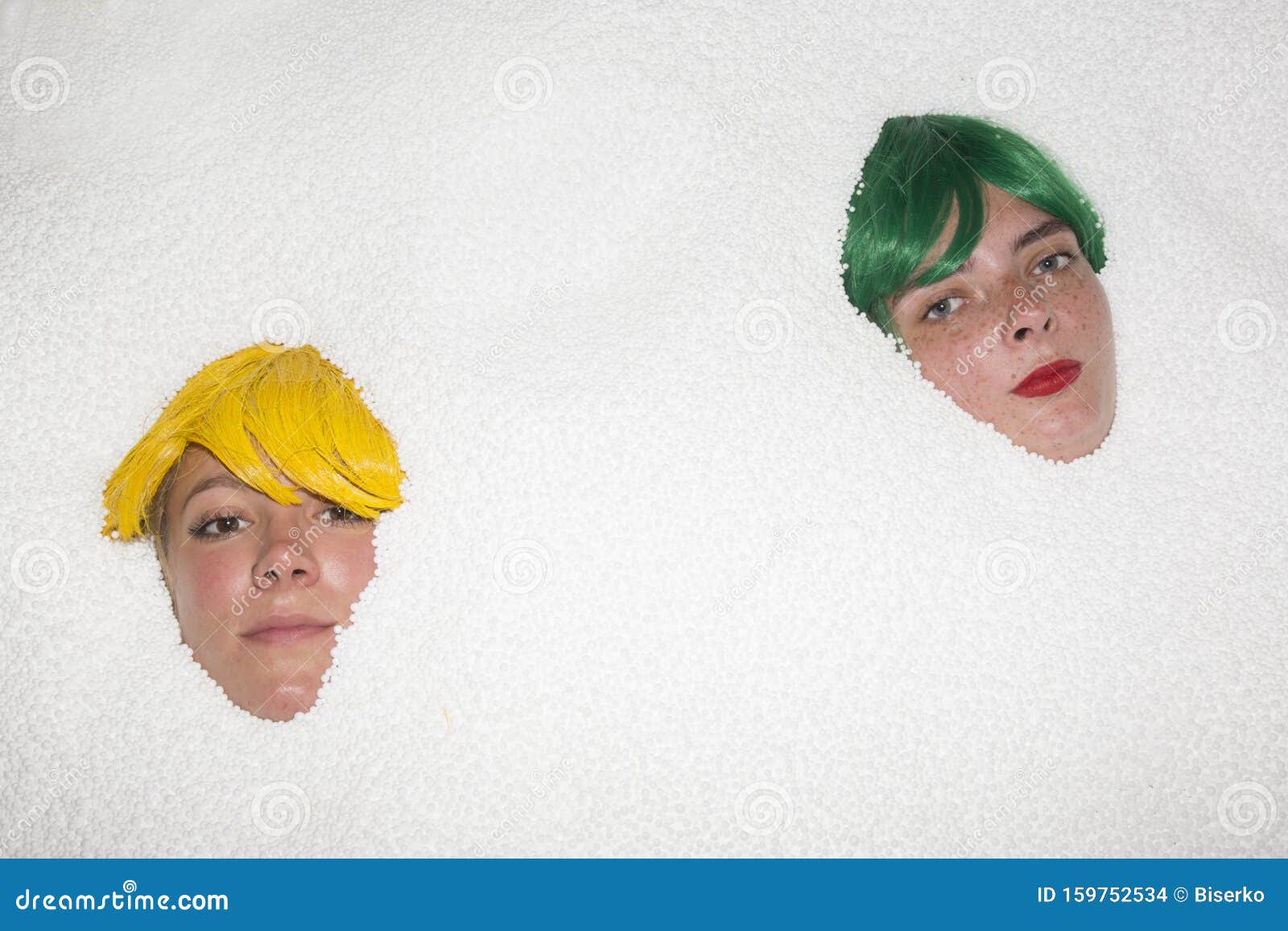 Faces in the plastic stock photo. Image of ecology, posing - 159752534