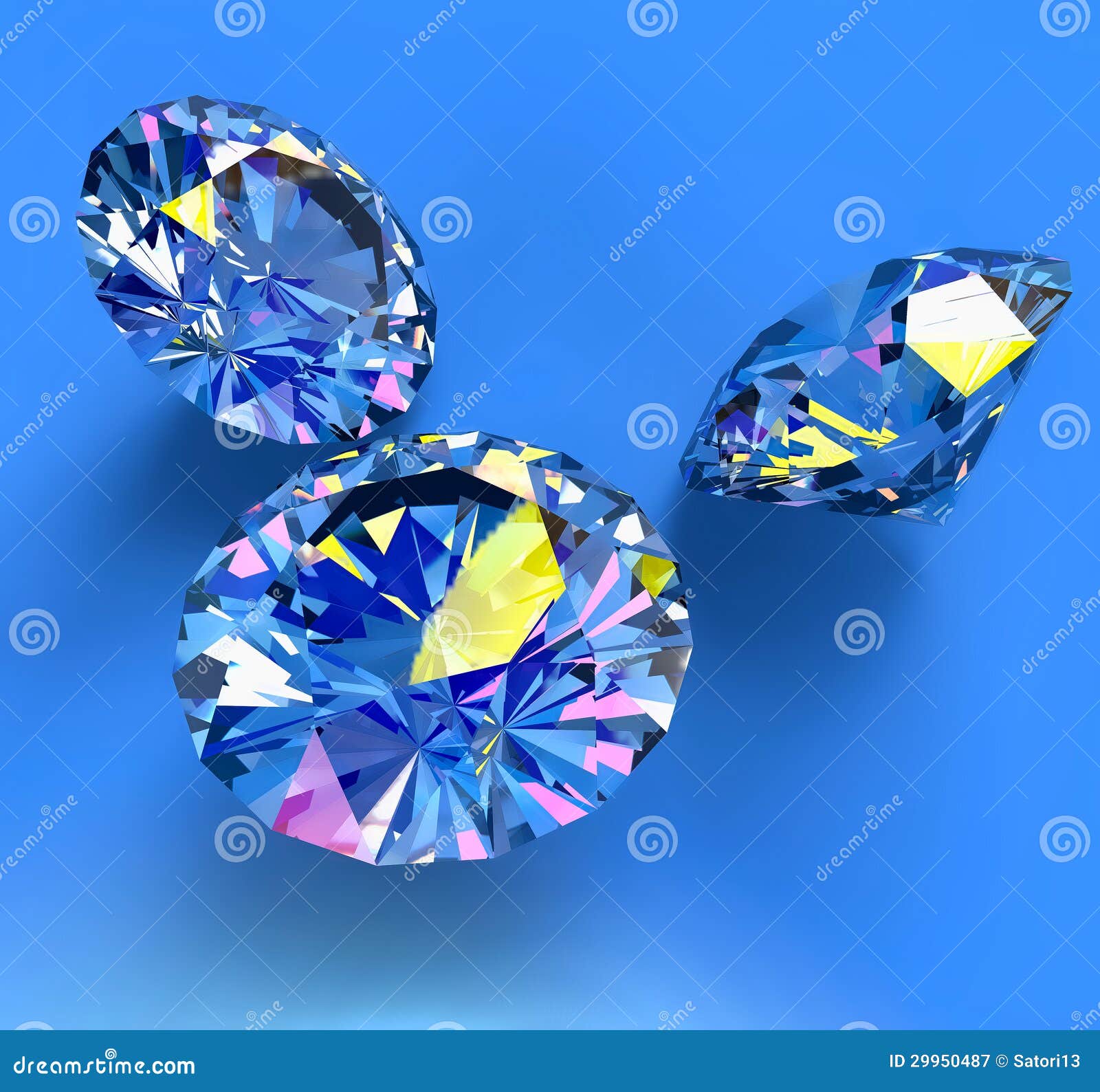 Faceted blue diamonds stock illustration. Illustration of glow - 29950487