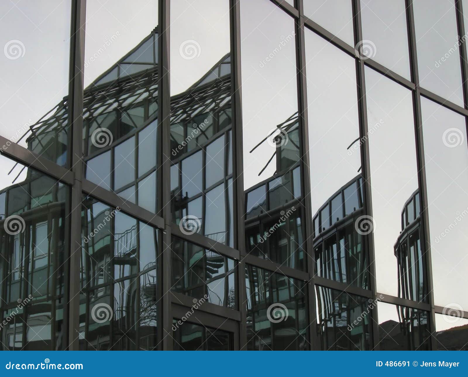 Faceted building stock image. Image of reflection, high - 486691