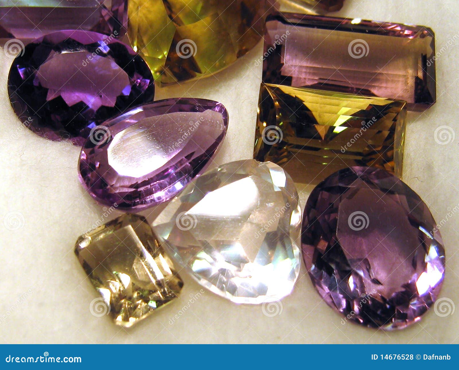 Faceted gemstones stock photo. Image of purple, amethyst - 14676528