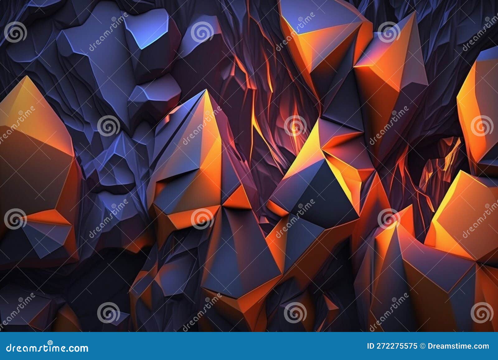 Faceted Vibrant Colorful Background with Geometric Triangles and ...