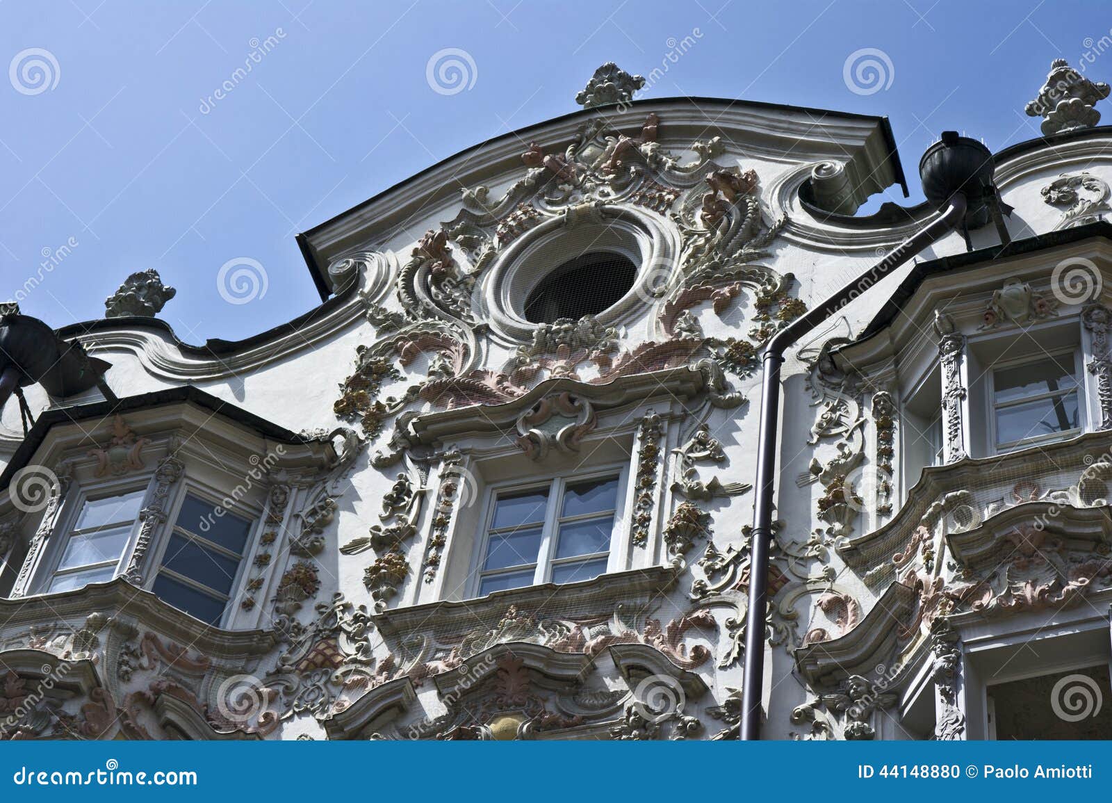Fachada barroca foto de archivo. Imagen de innsbruck - 44148880