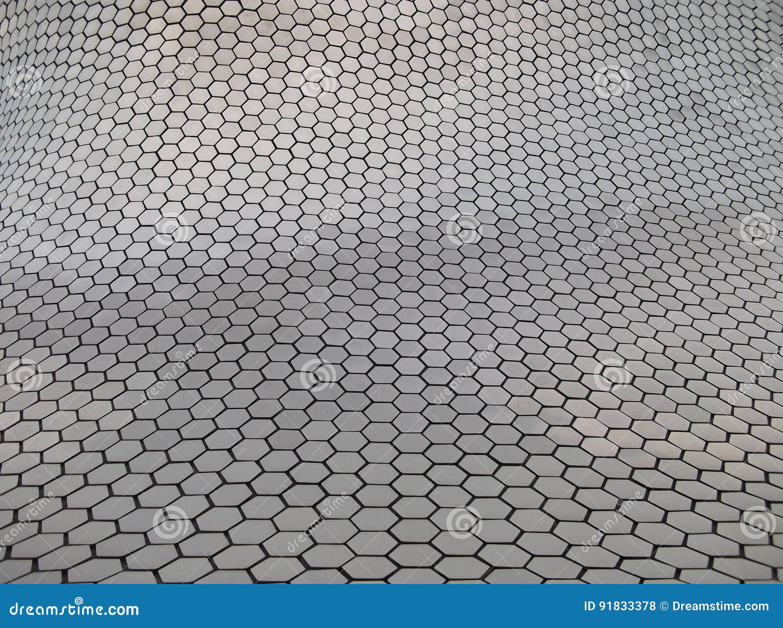 Fachada Con Arquitectura Hexagonal Del Modelo Foto de archivo - Imagen ...