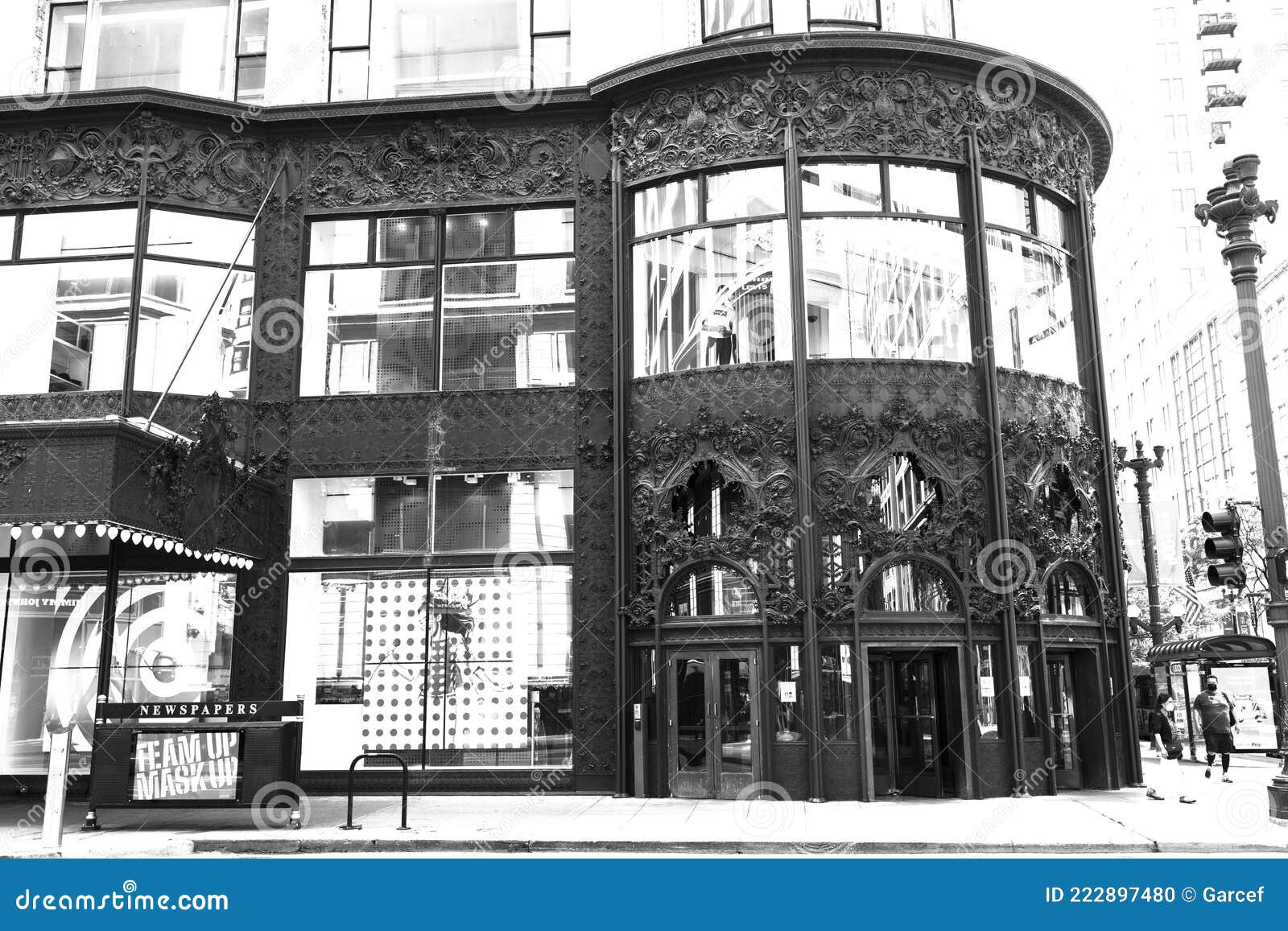 Fachada De Hierro Forjado En Chicago Il Usa Imagen editorial - Imagen ...