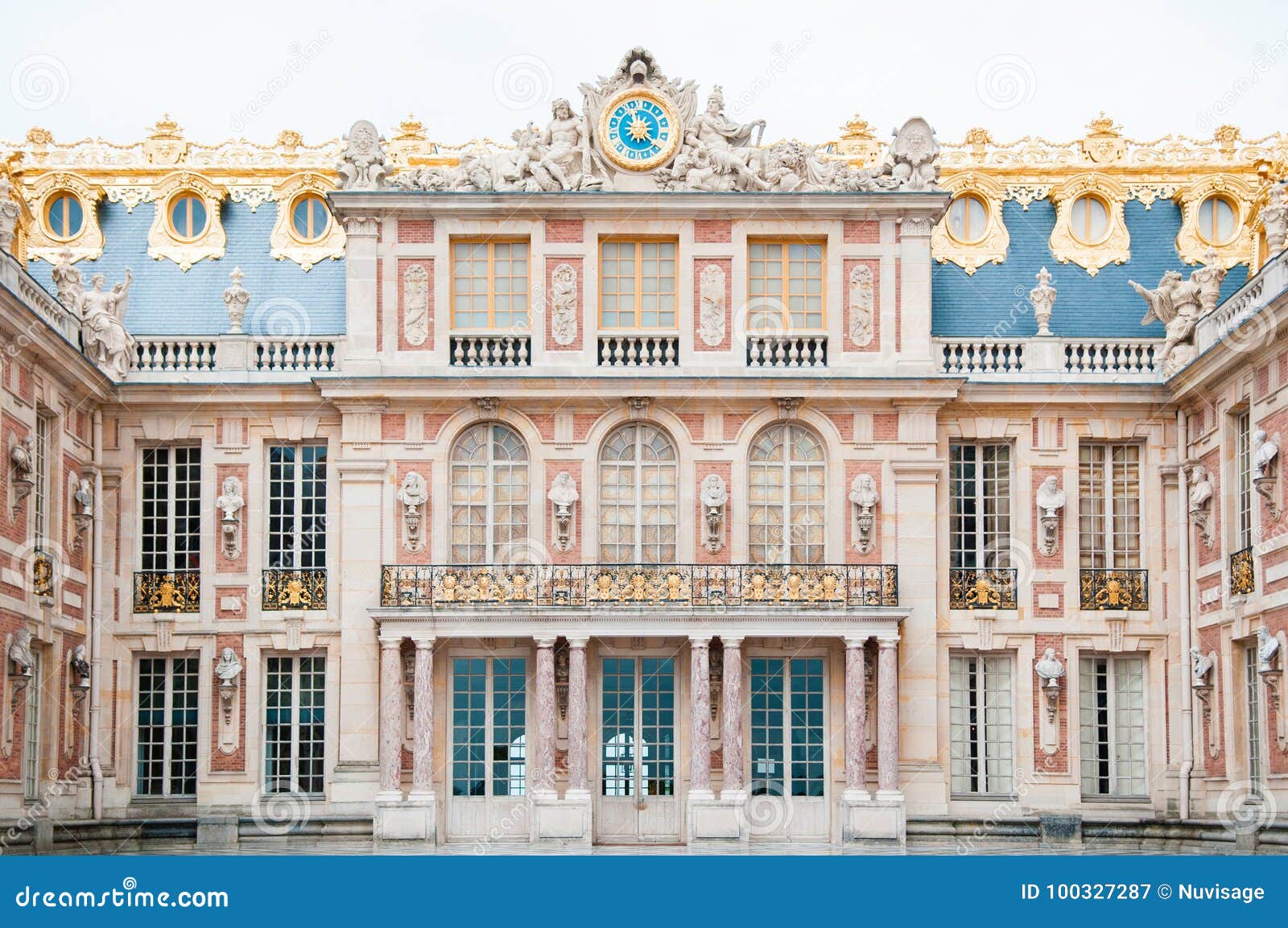 Fachada Del Palacio De Versalles Fotografía editorial - Imagen de forma ...