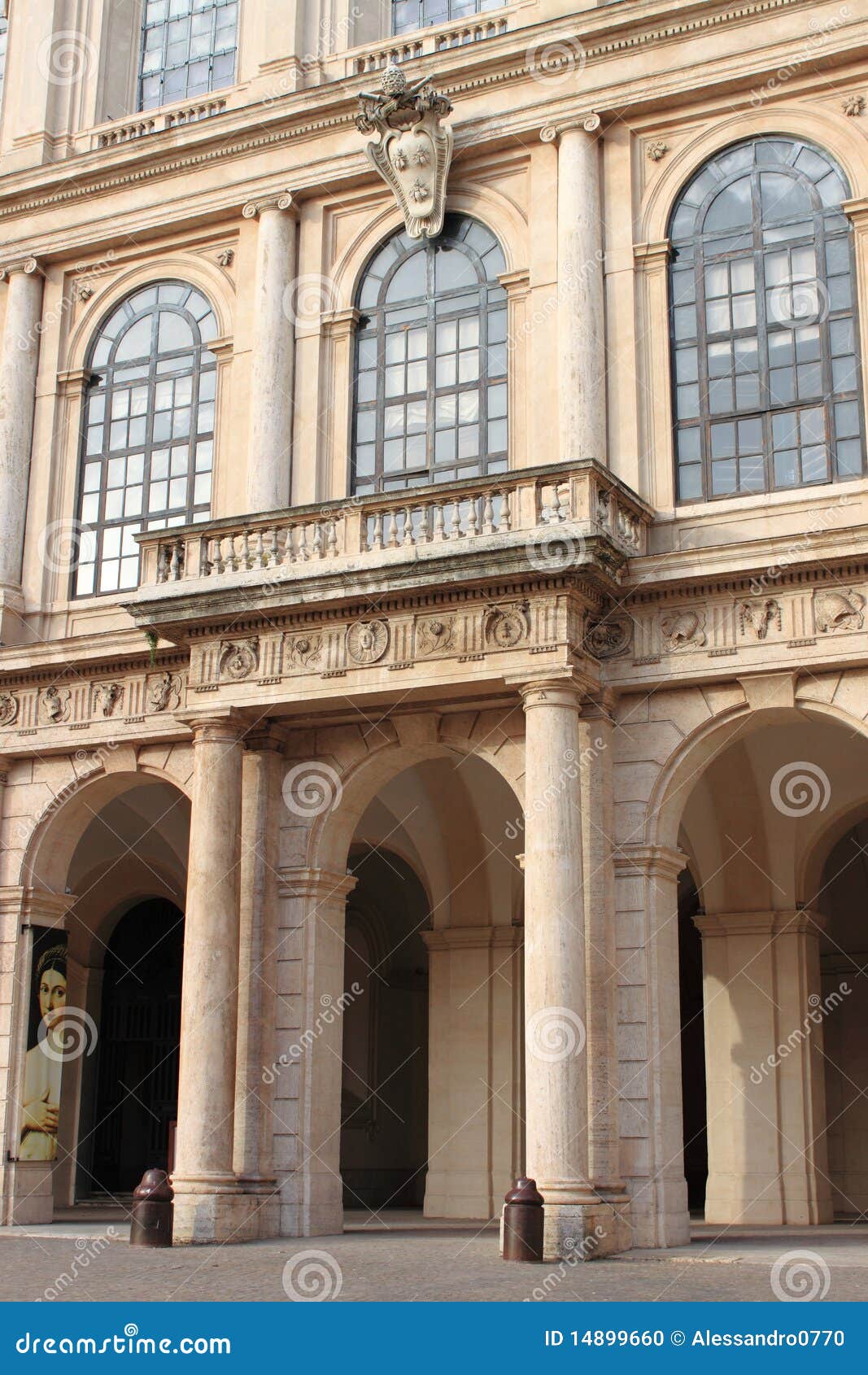 Fachada Do Palácio De Barberini Em Roma Foto de Stock - Imagem de ...