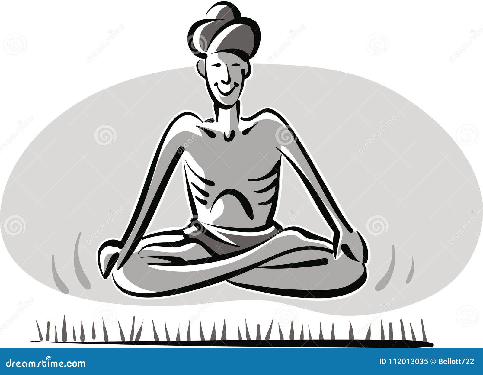 Fachiro Indiano, Sospeso Sopra Un Letto Delle Poste Illustrazione di ...