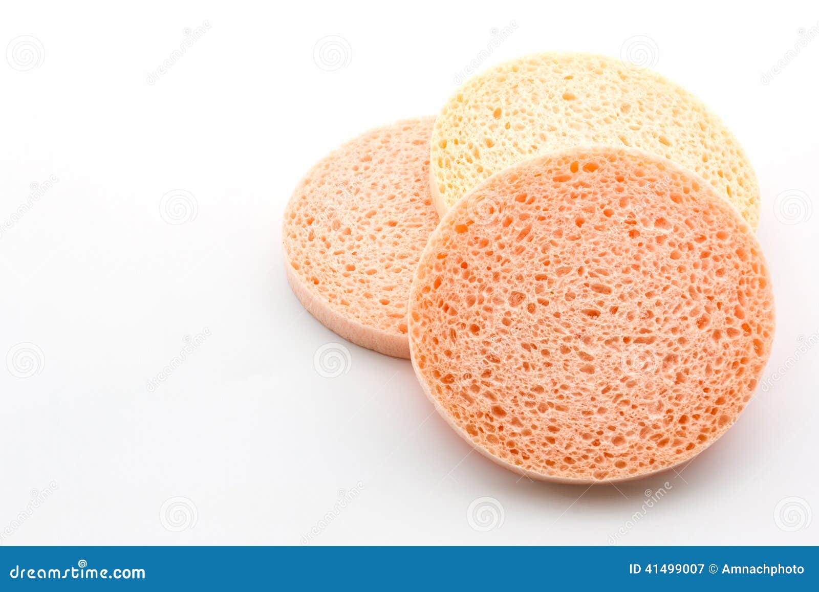 Facial cellulose sponge. stock image. Image of round - 41499007