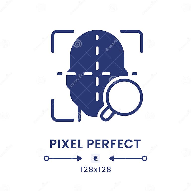 Facial Coding Black Solid Desktop Icon Stock Vector - Illustration of ...