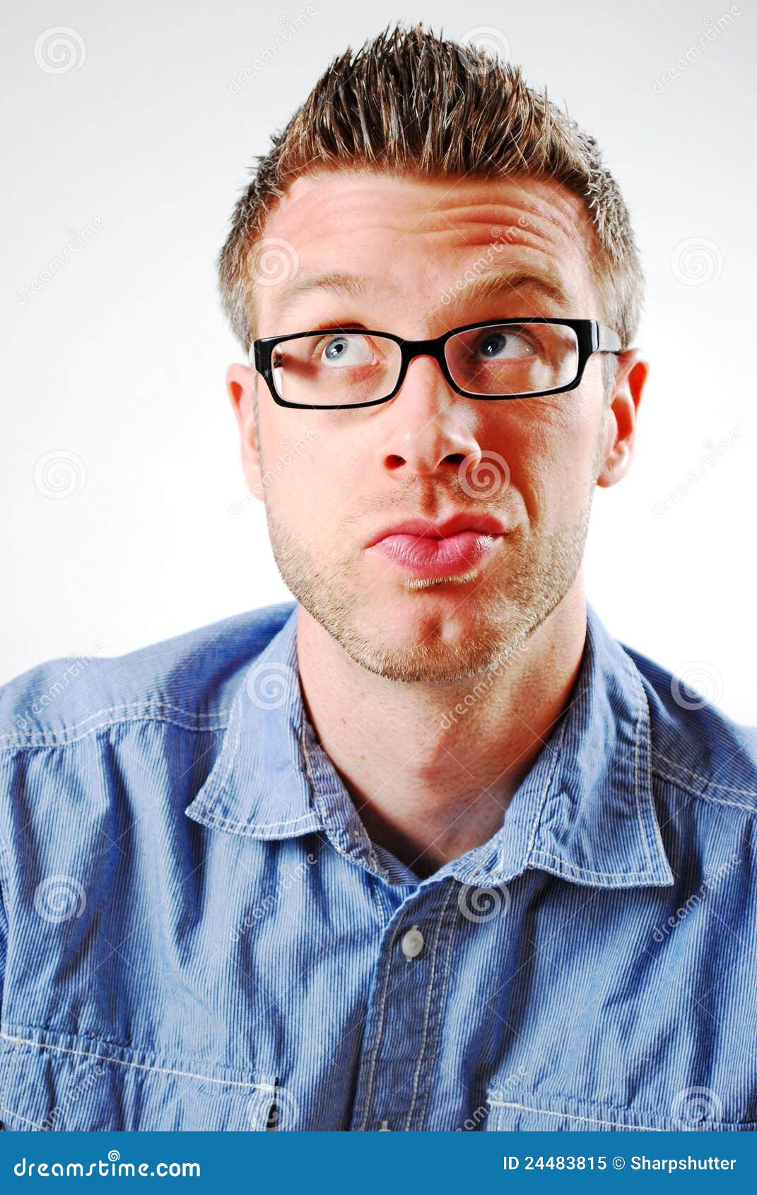 Facial Expression stock image. Image of answer, contemplating - 24483815