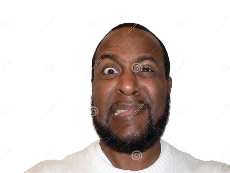 Facial Expression - Funny Shock and Cringe Stock Image - Image of ...