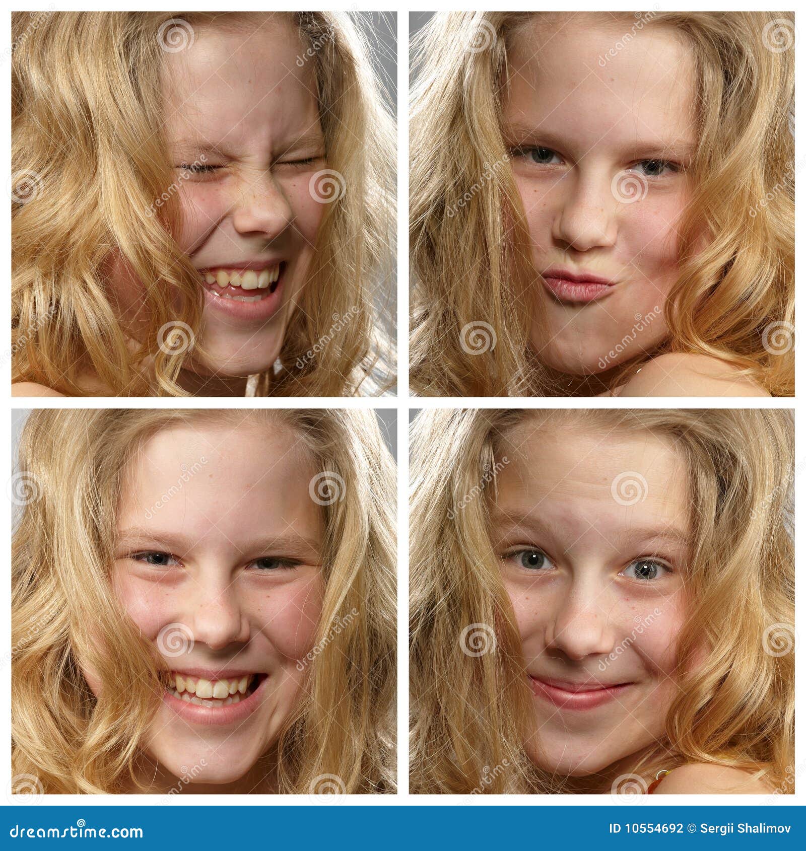 Facial expressions stock photo. Image of enthusiasm, hair - 10554692