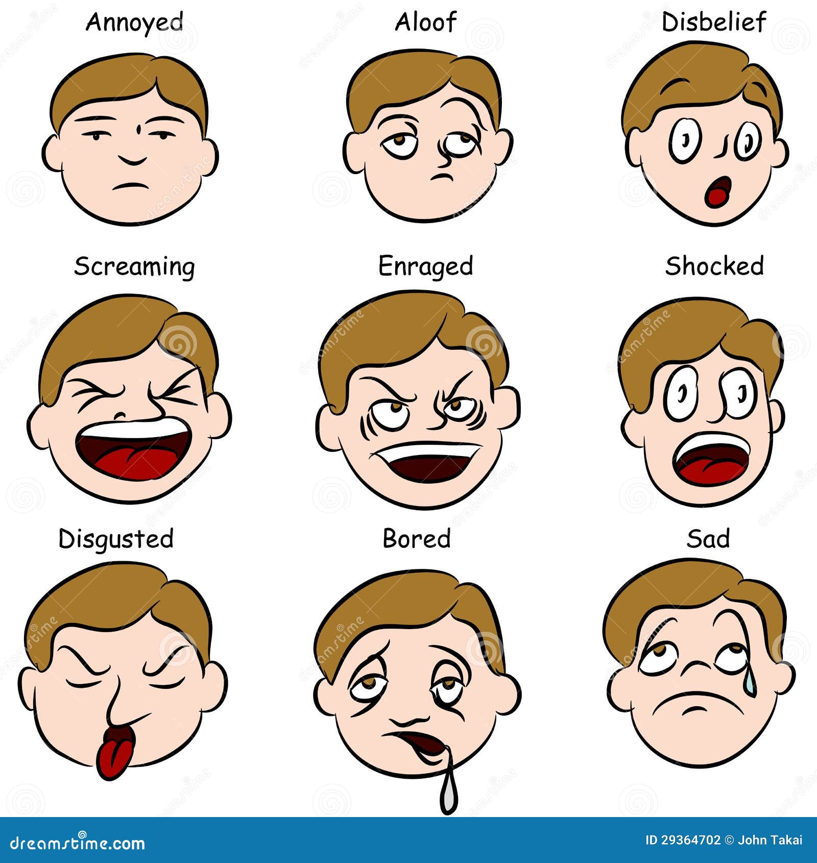 Facial Expressions stock vector. Illustration of enraged - 29364702 Facial Expressions stock vector. Illustration of enraged - 29364702