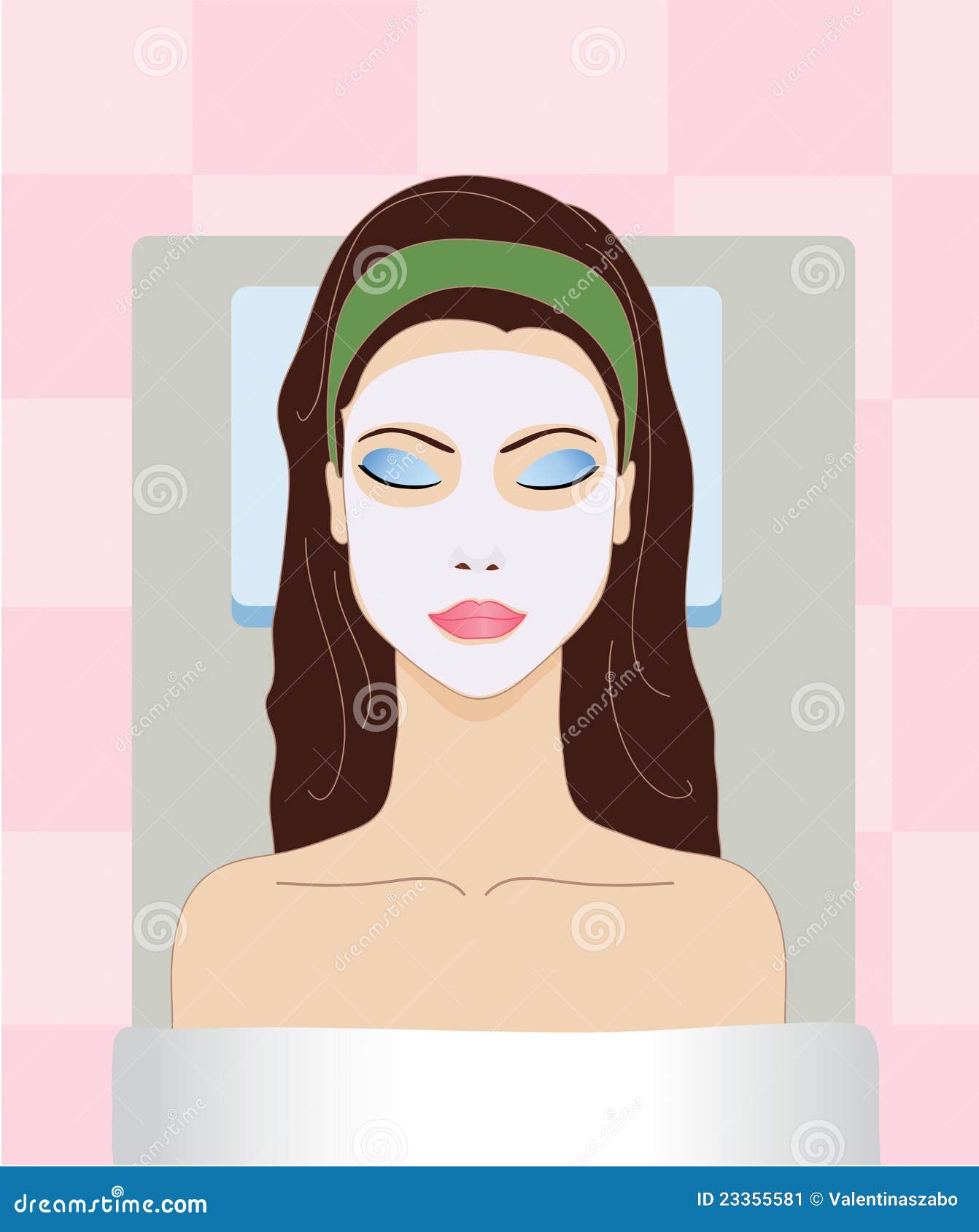 Facial mask stock illustration. Illustration of health - 23355581