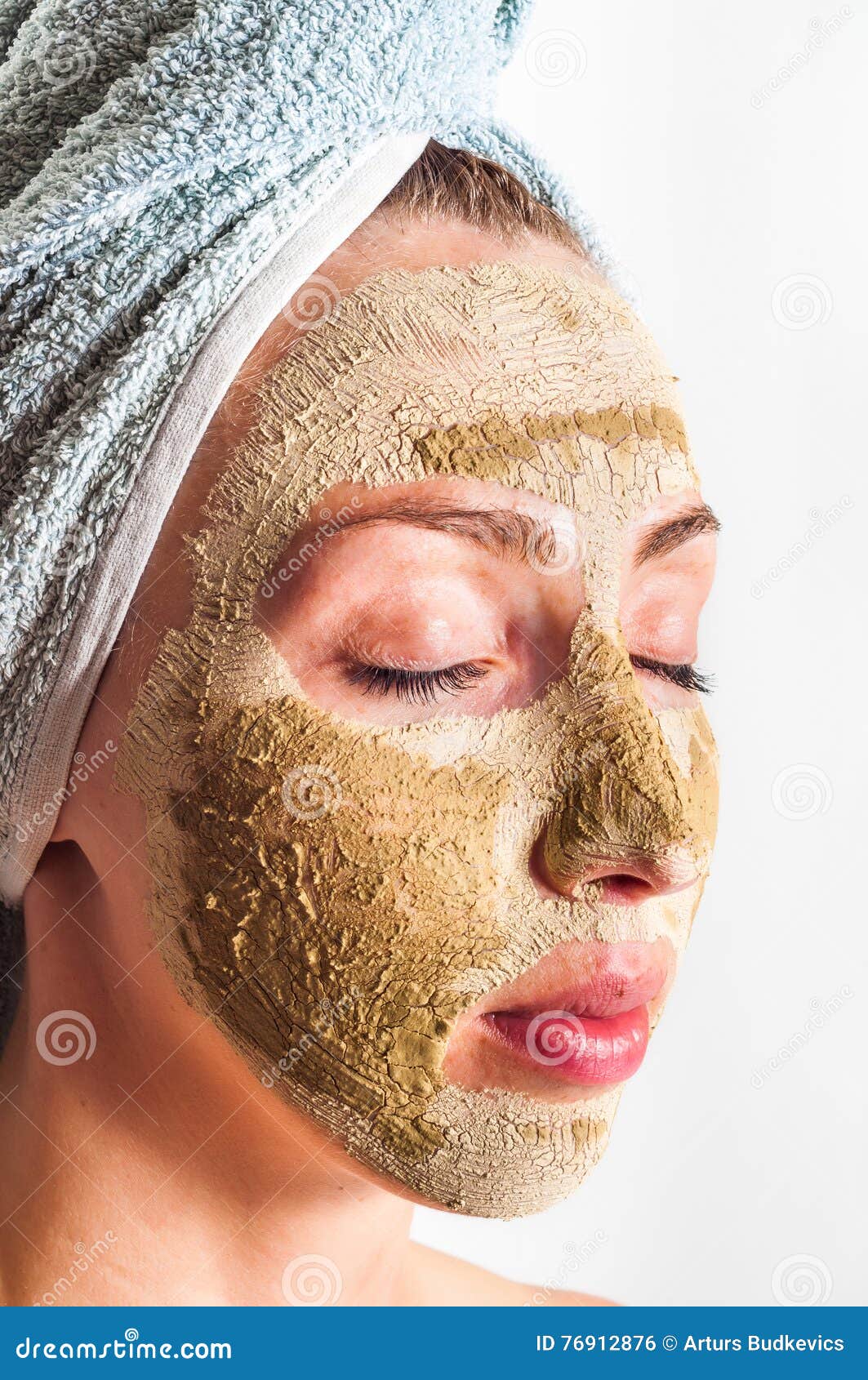 Facial mask green mask stock photo. Image of effective - 76912876