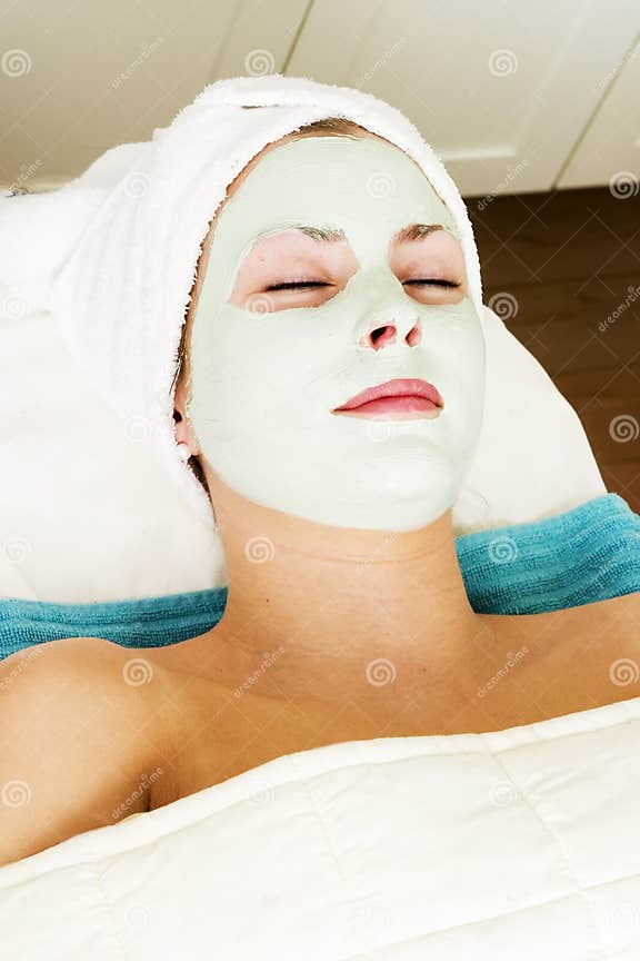 Facial Mask Relaxation stock photo. Image of body, clinic - 691570