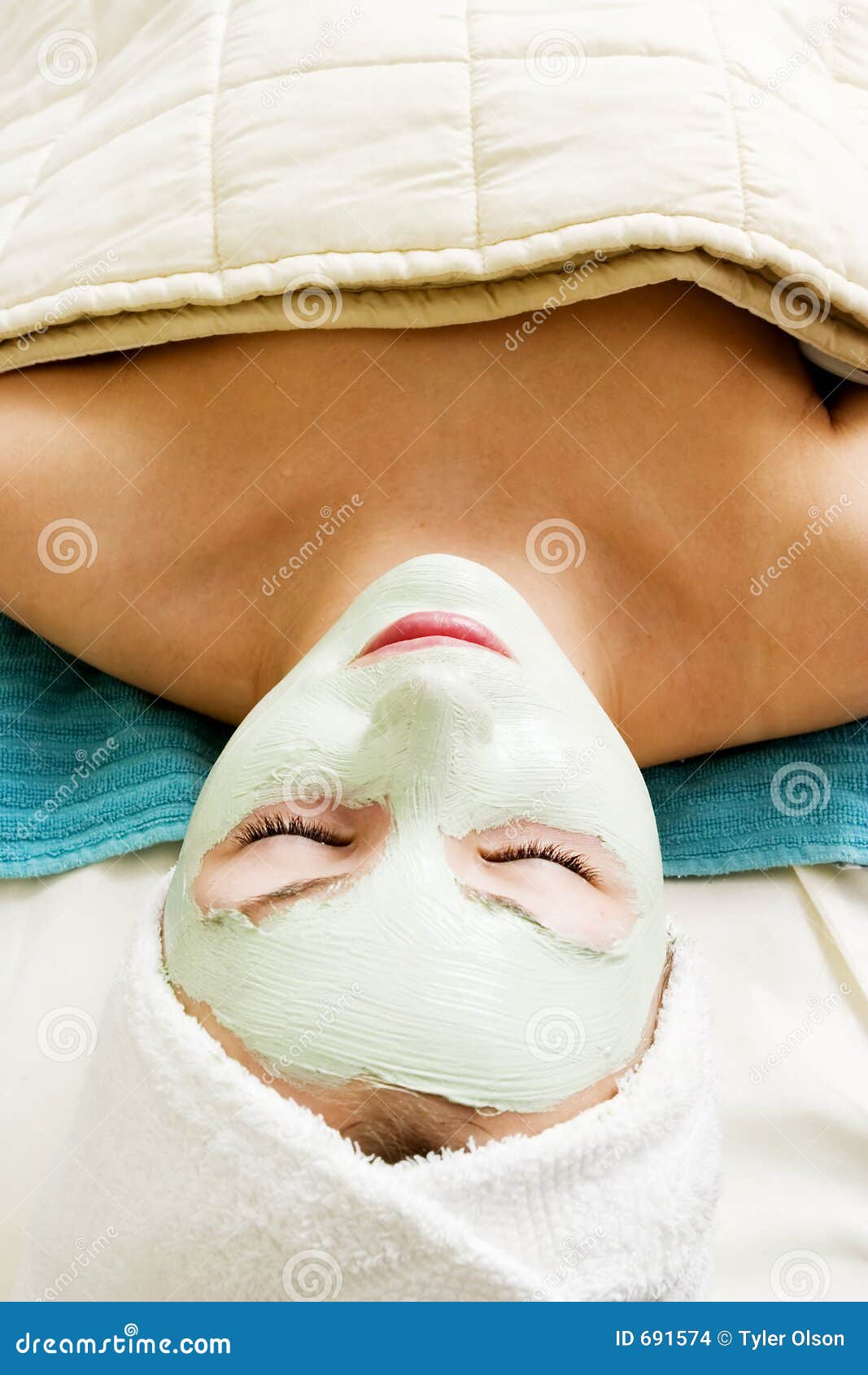 Facial Mask Relaxation stock photo. Image of detail, fashion - 691574