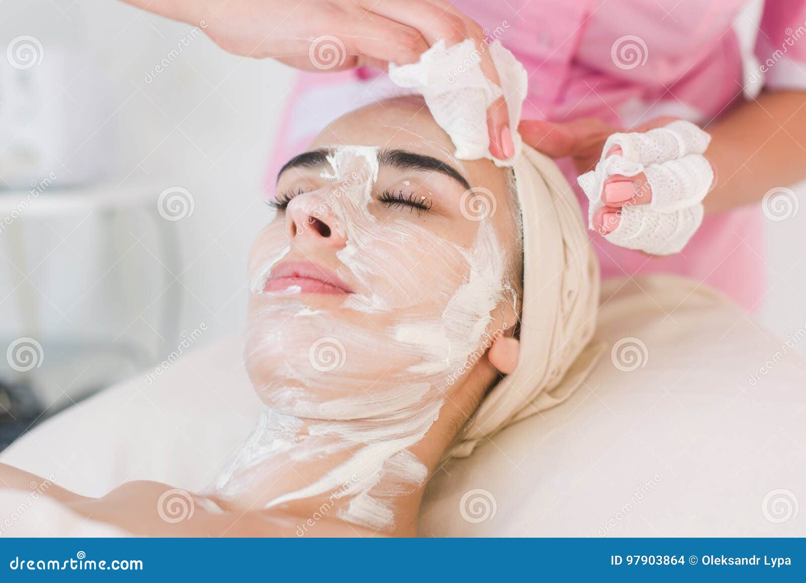 Facial mask removing stock photo. Image of nature, closeup - 97903864