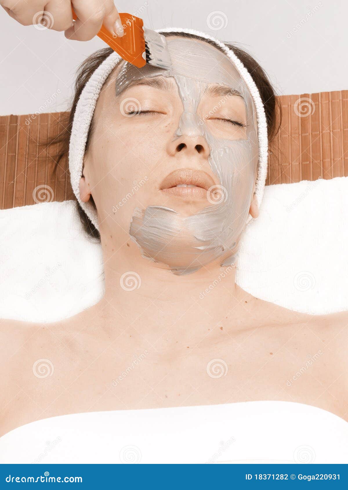 Facial Mask.Spa stock photo. Image of fresh, happy, massage - 18371282