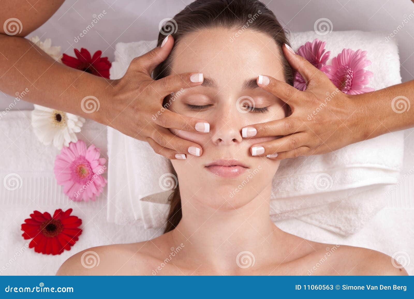 Facial massage stock image. Image of facial, feminine - 11060563