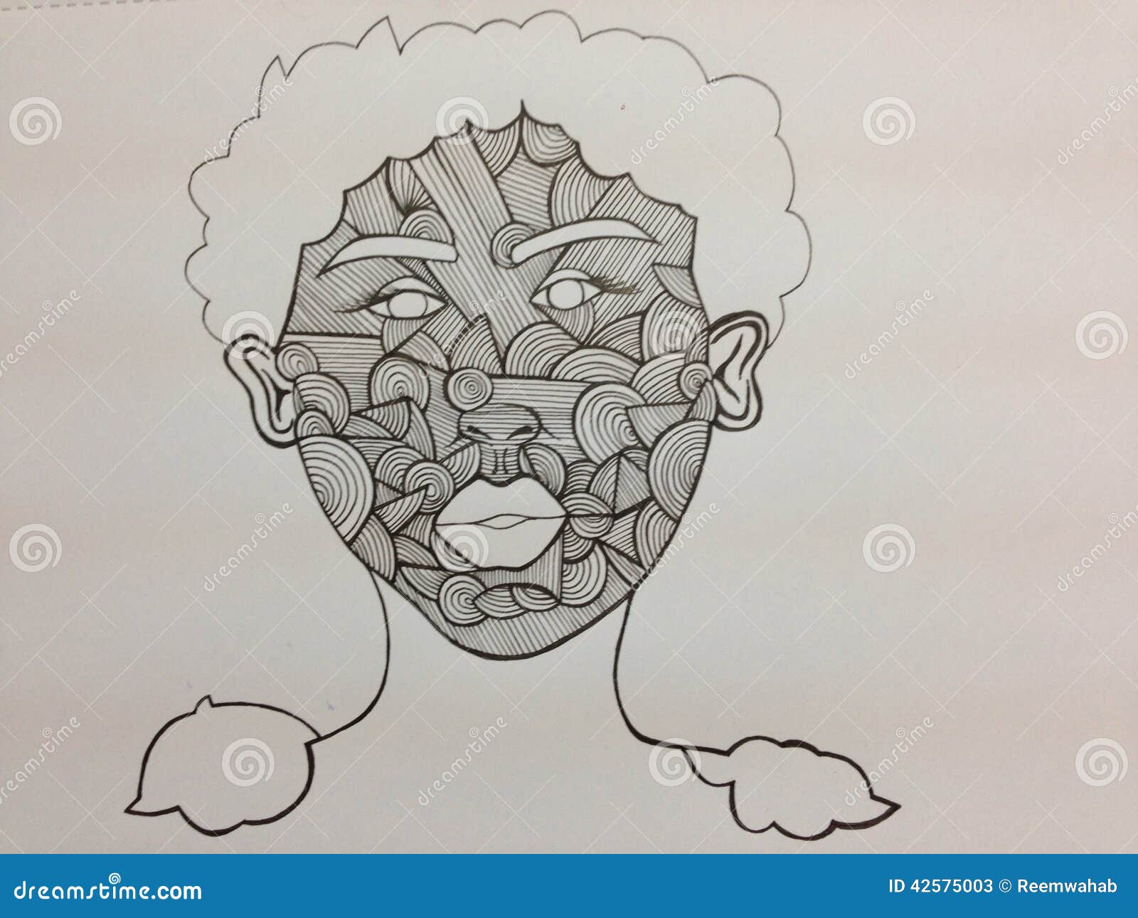 Facial Pattern Editorial Photo | CartoonDealer.com #42575003