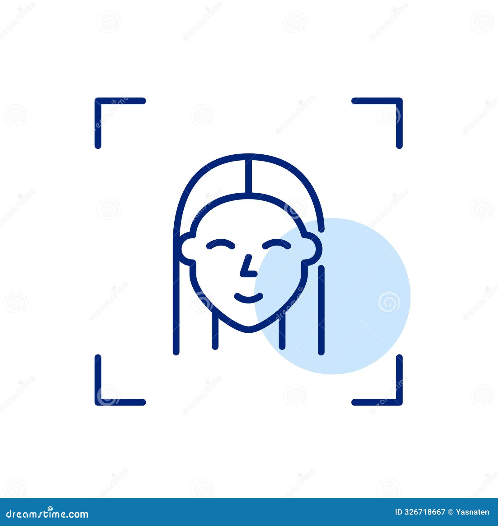 Facial Recognition for Biometric Identification. Security Verification ...