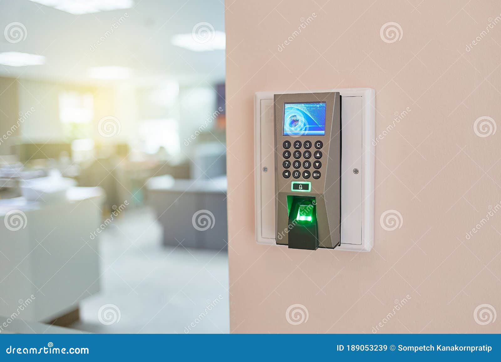 Fingerprints Scanner Machine for Access Door Security and for Records ...